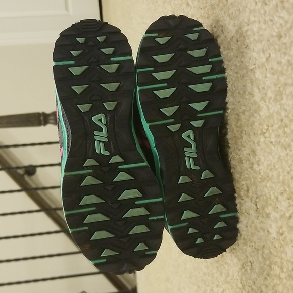 Fila | Shoes | Fila All Terrain Neon Blue And Pink | Poshmark